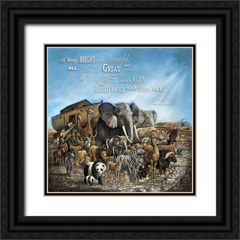 Manning, Ruane 20x20 Black Ornate Wood Framed with Double Matting Museum Art Print Titled - All ...