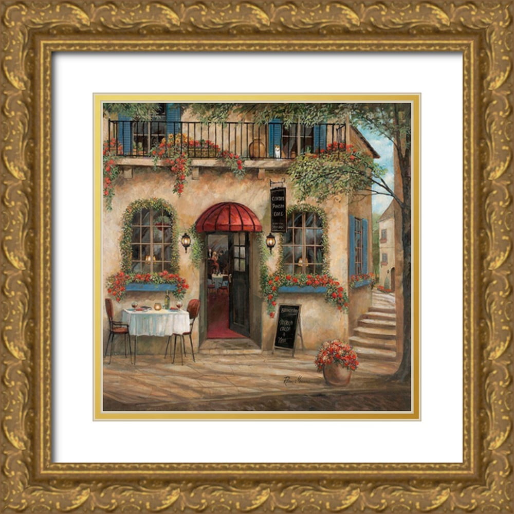 Manning, Ruane 20x20 Gold Ornate Wood Framed with Double Matting Museum ...