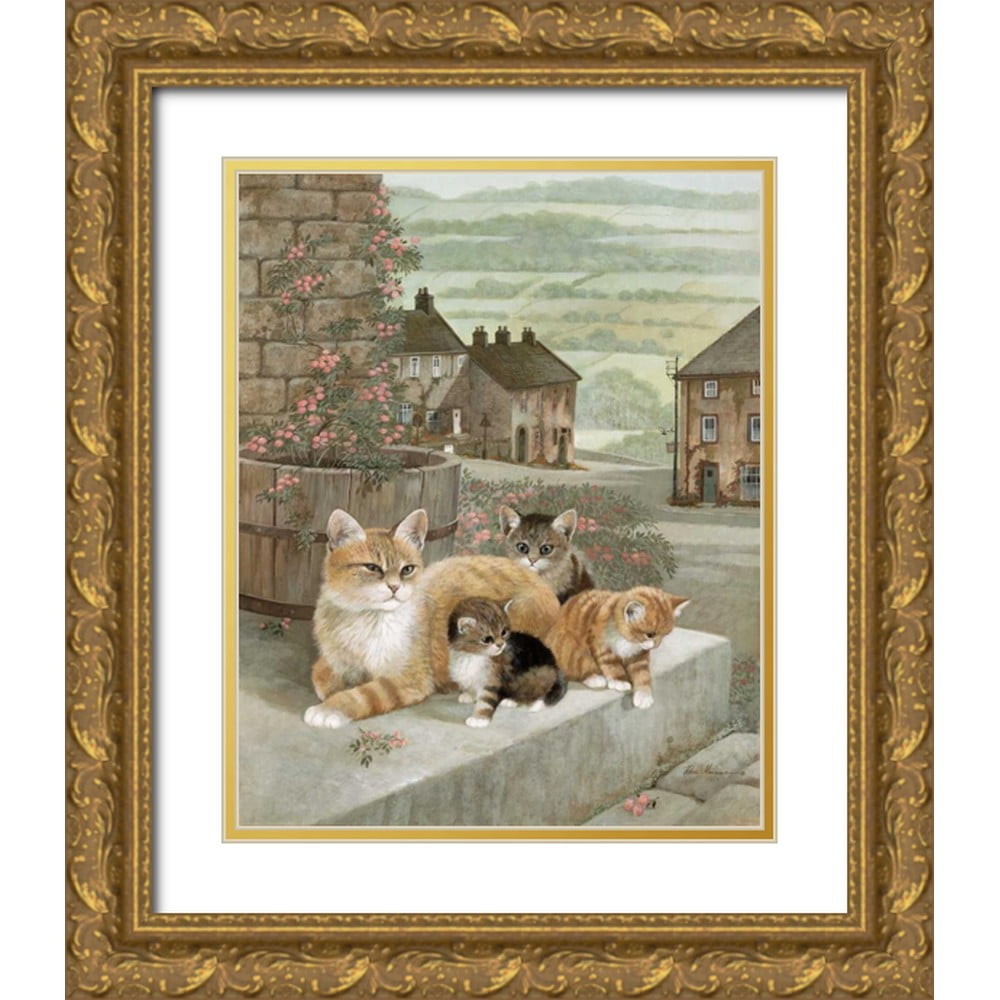 Manning, Ruane 20x24 Gold Ornate Wood Framed with Double Matting Museum ...