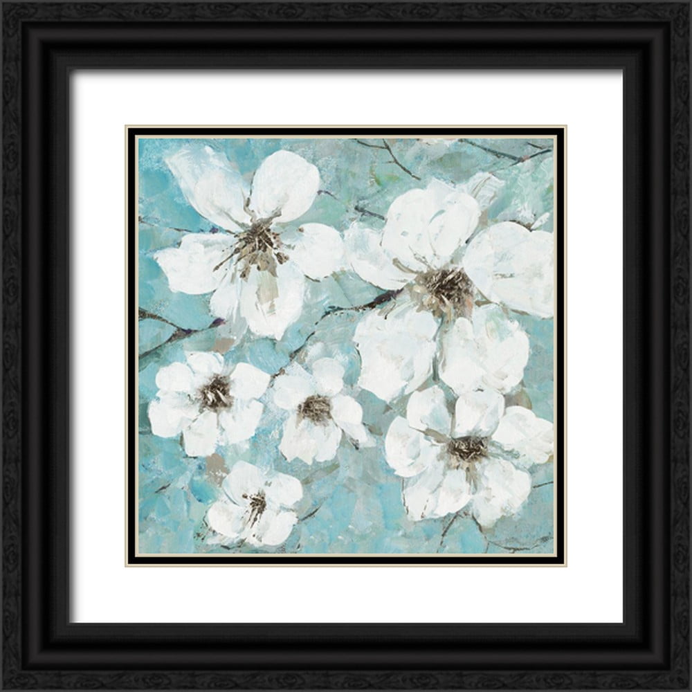 Manning, Ruane 26x26 Black Ornate Wood Framed with Double Matting ...