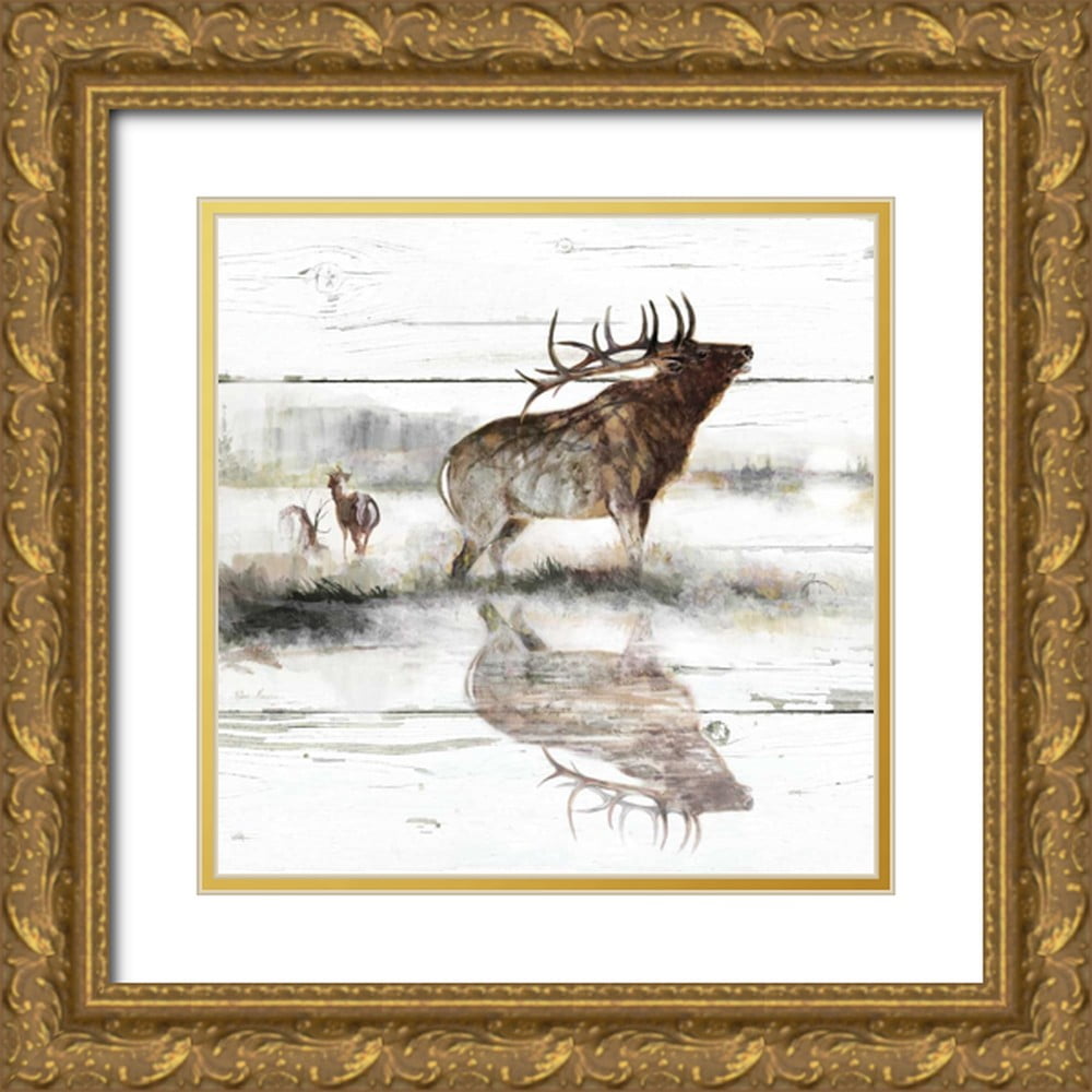 Manning, Ruane 26x26 Gold Ornate Wood Framed with Double Matting Museum ...