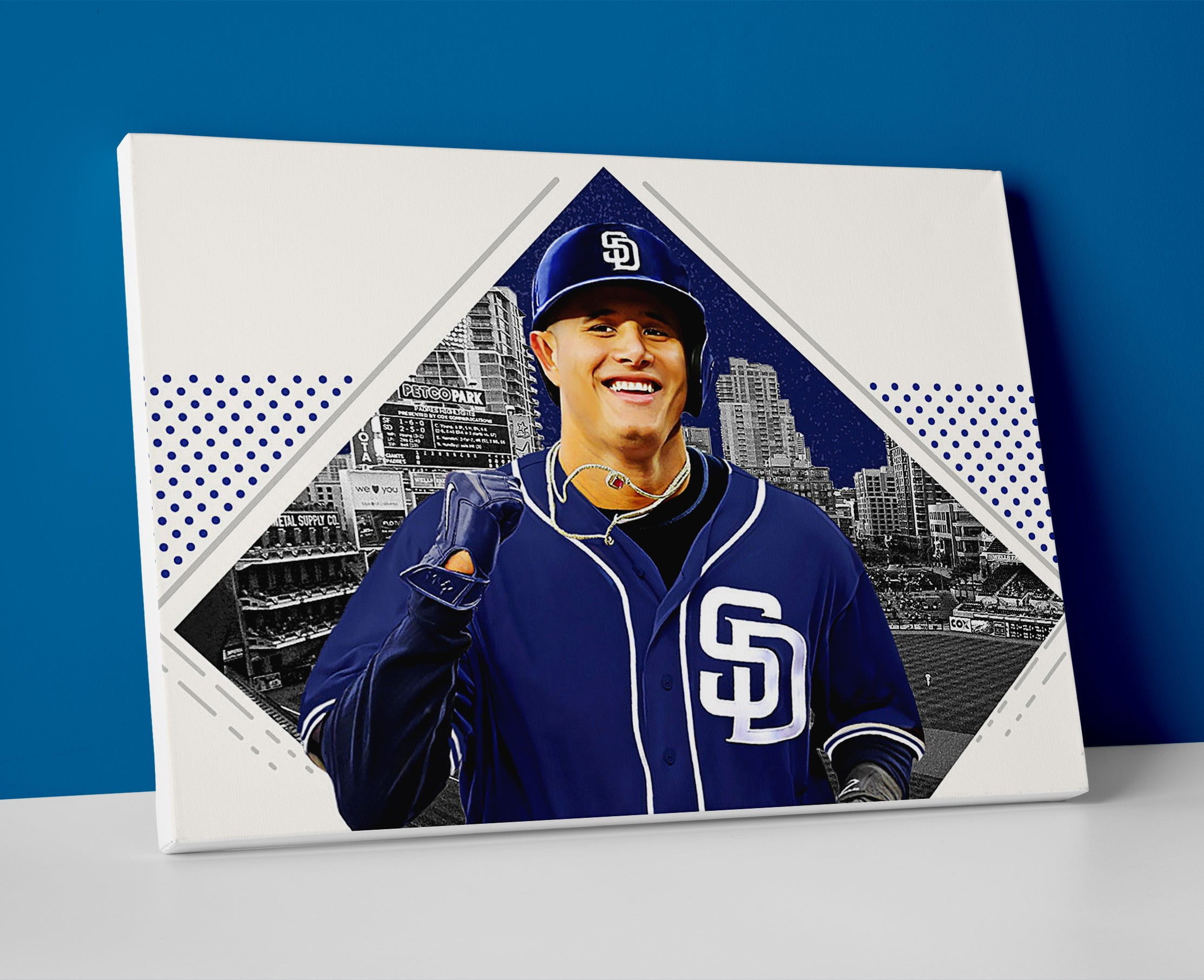Manny Machado San Diego Poster or Wrapped Canvas - Walmart.com