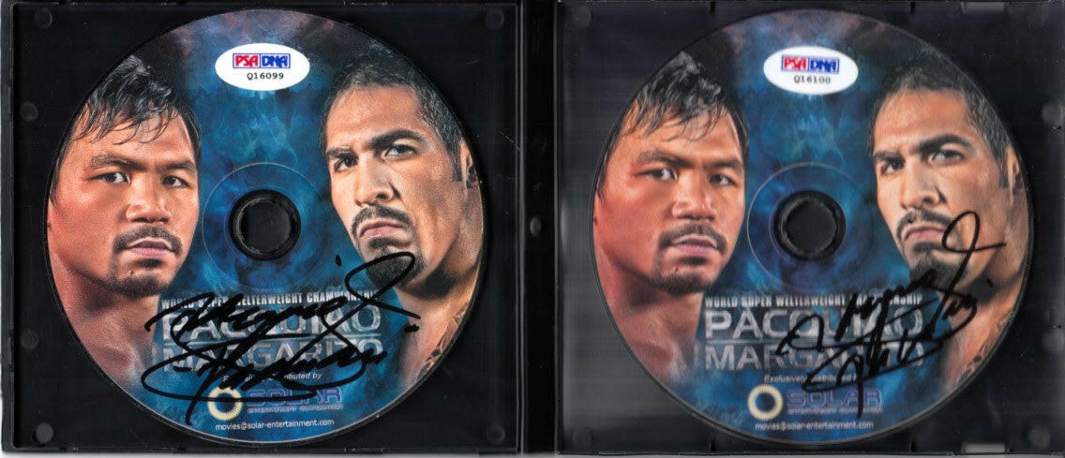 Manny Pacquiao dual autographed Pacquiao vs. Margarito 2 DVD set PSA ...