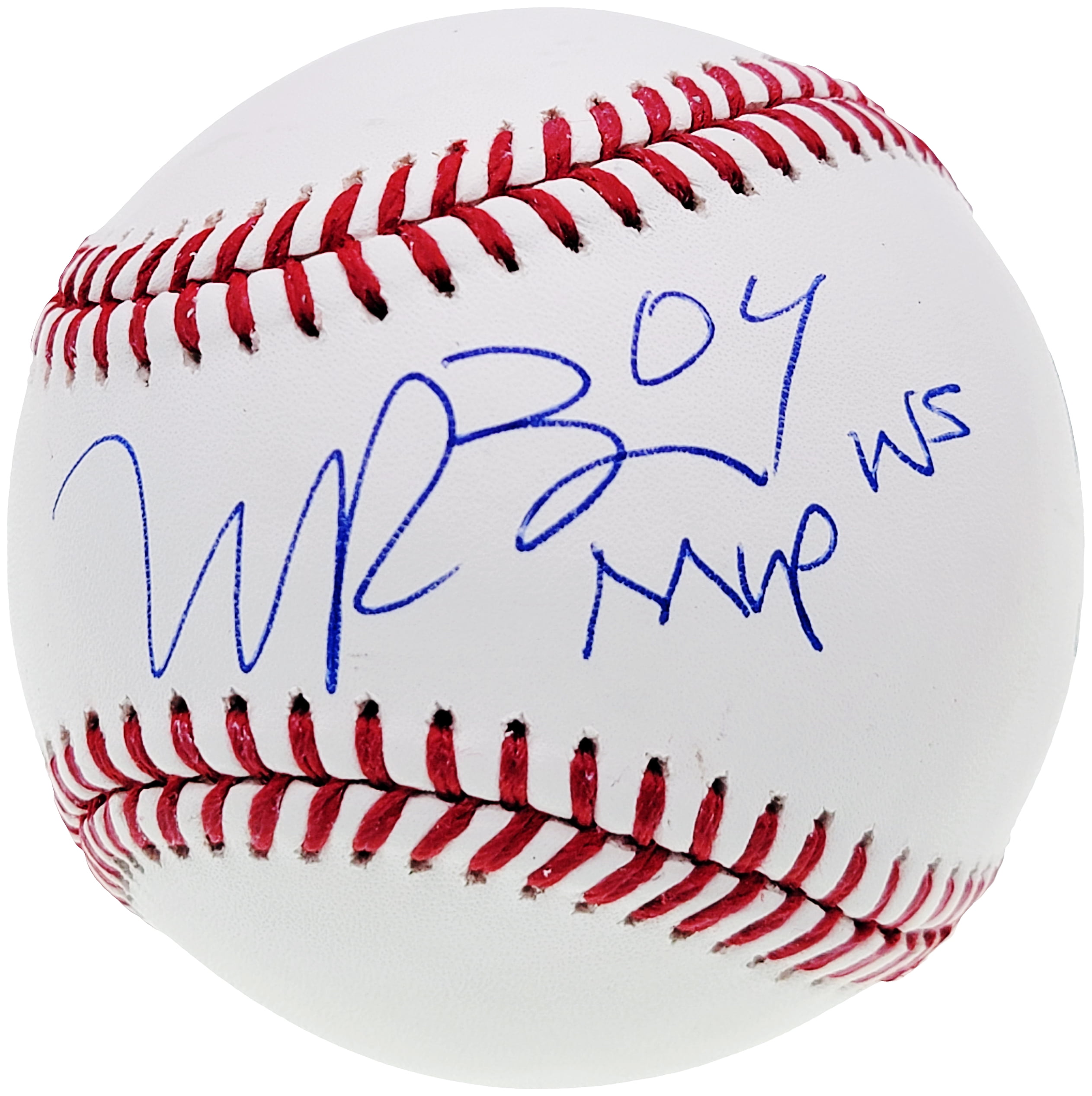 Manny Ramirez Autographed Official MLB Baseball Boston Red Sox "04 MVP WS" Beckett BAS QR # ...