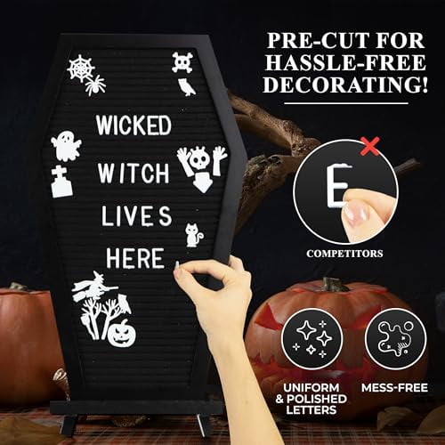 Manny's Mysterious Oddities Coffin Letter Board with Mini Coffin Board ...
