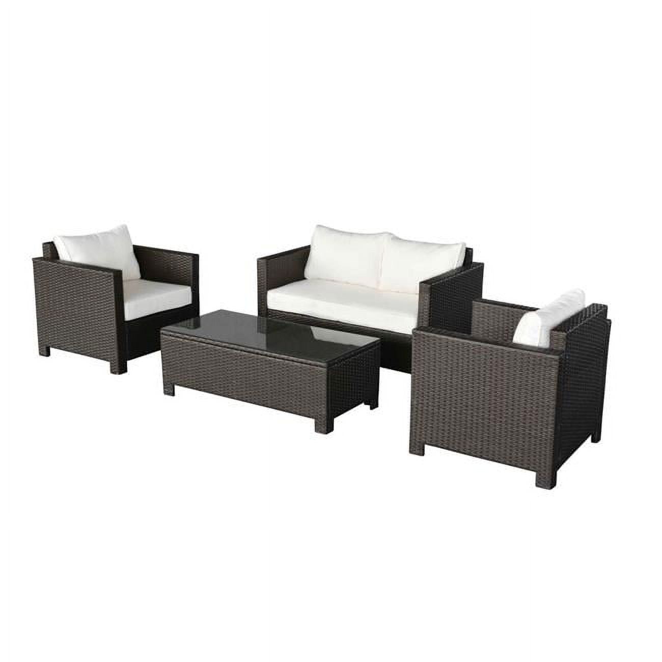 Mano Patio 15146626 vana Outdoor Conversation Set, Dark Brown - Walmart.com