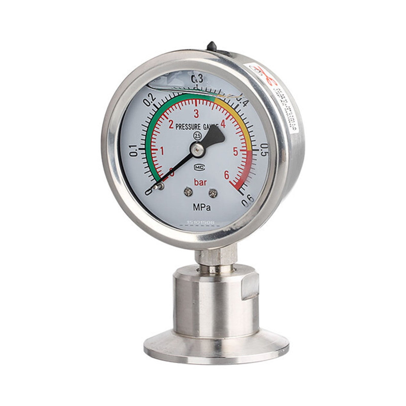 Manometer 1.5in. (50.5mm OD)Tri Clamp Membrane Pressure Gauge-SS304 ...
