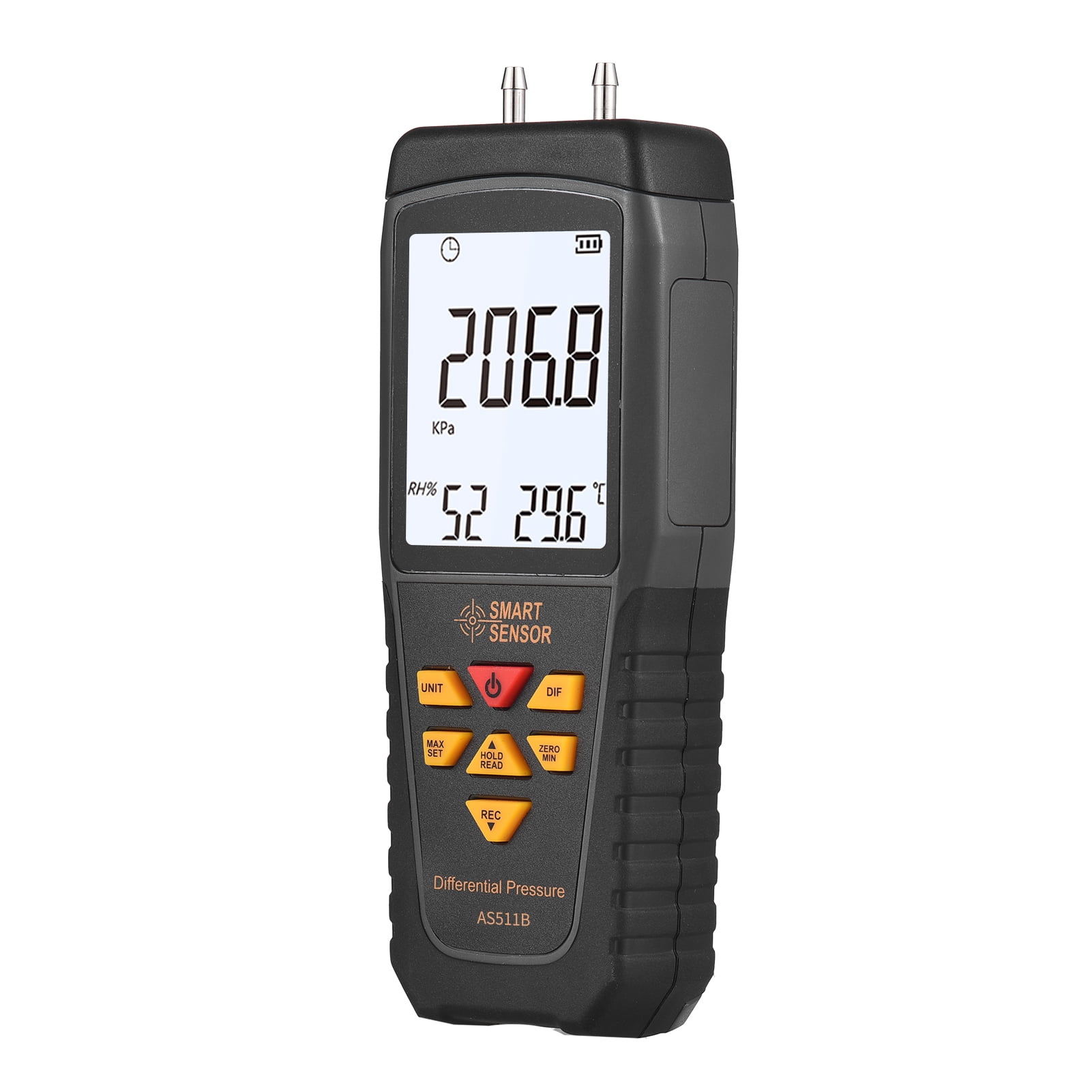 Manometer,Differential Pressure Dual Port Air Pressure -206.8~206.8kpa ...
