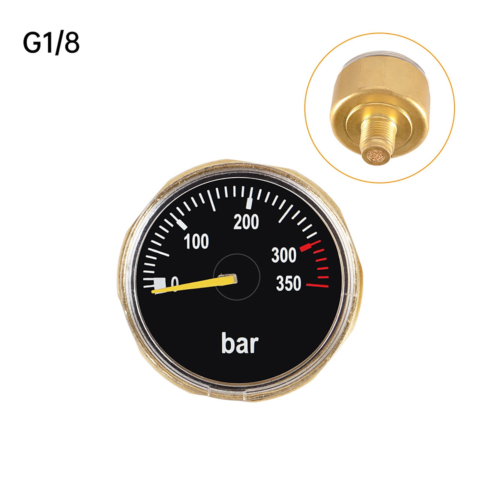 Manometer Pressure Gauge Scuba Diving Cylinder Pressure Gauge 350bar G1 ...