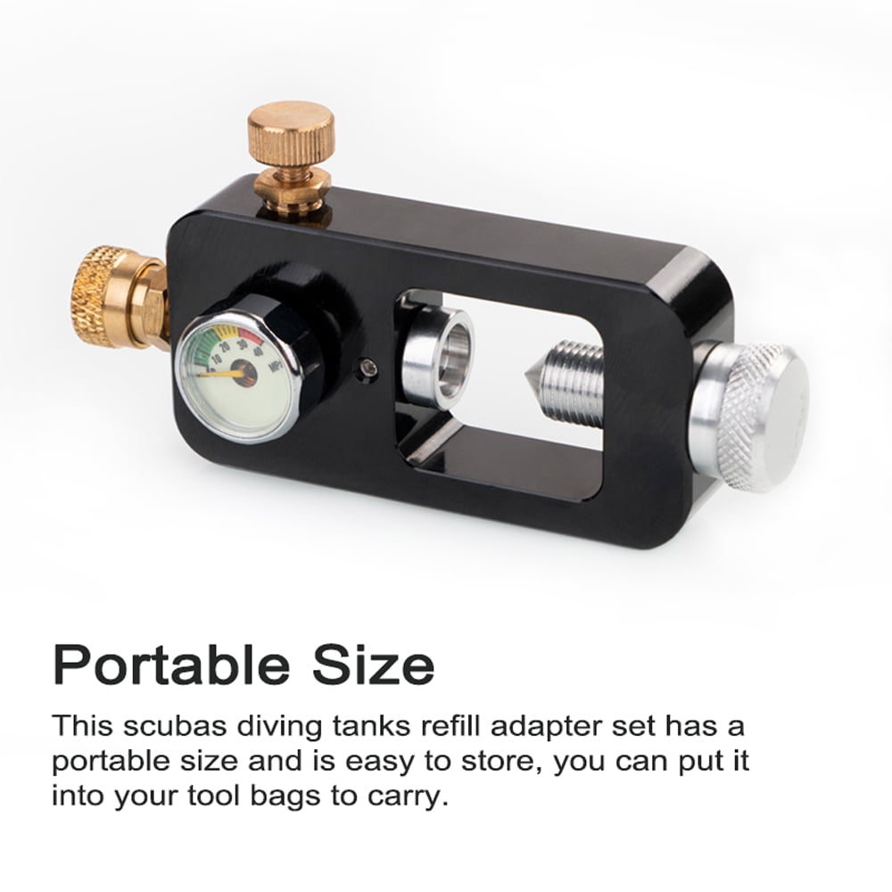 Manometer,With Pressure Meter Set Adapter Tanks Refill Adapter Fill ...