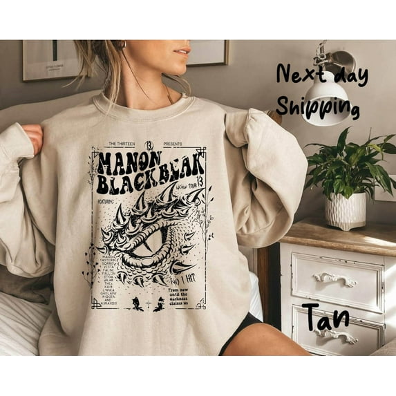 Manon Blackbeak Sweatshirt, Throne of Glass Shirt, The Thirteen Shirt, Bookish Reader, Manon ...