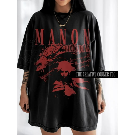 Manon Blackbeak Throne Of Glass Merch The Thirteen Tshirt Sarah J Maas Sjm Merch Sarah J Maas ...