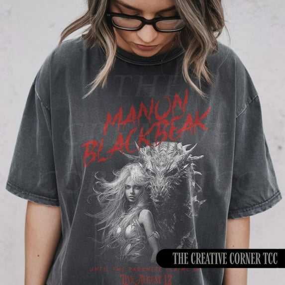 Manon Blackbeak Throne Of Glass Merch The Thirteen Tshirt Sarah J Maas Sjm Merch Sarah J Maas ...