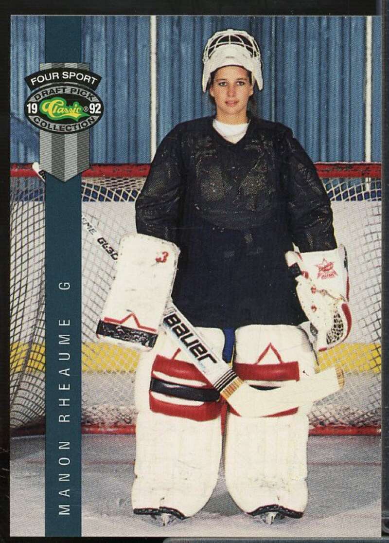 Manon Rheaume Rookie Card 1992 Classic Four Sport #224 - Walmart.com