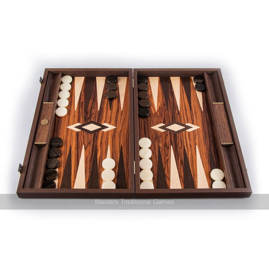 Manopoulos Luxury Palisander Crown Cut 19-inch Backgammon Set - Walmart.com