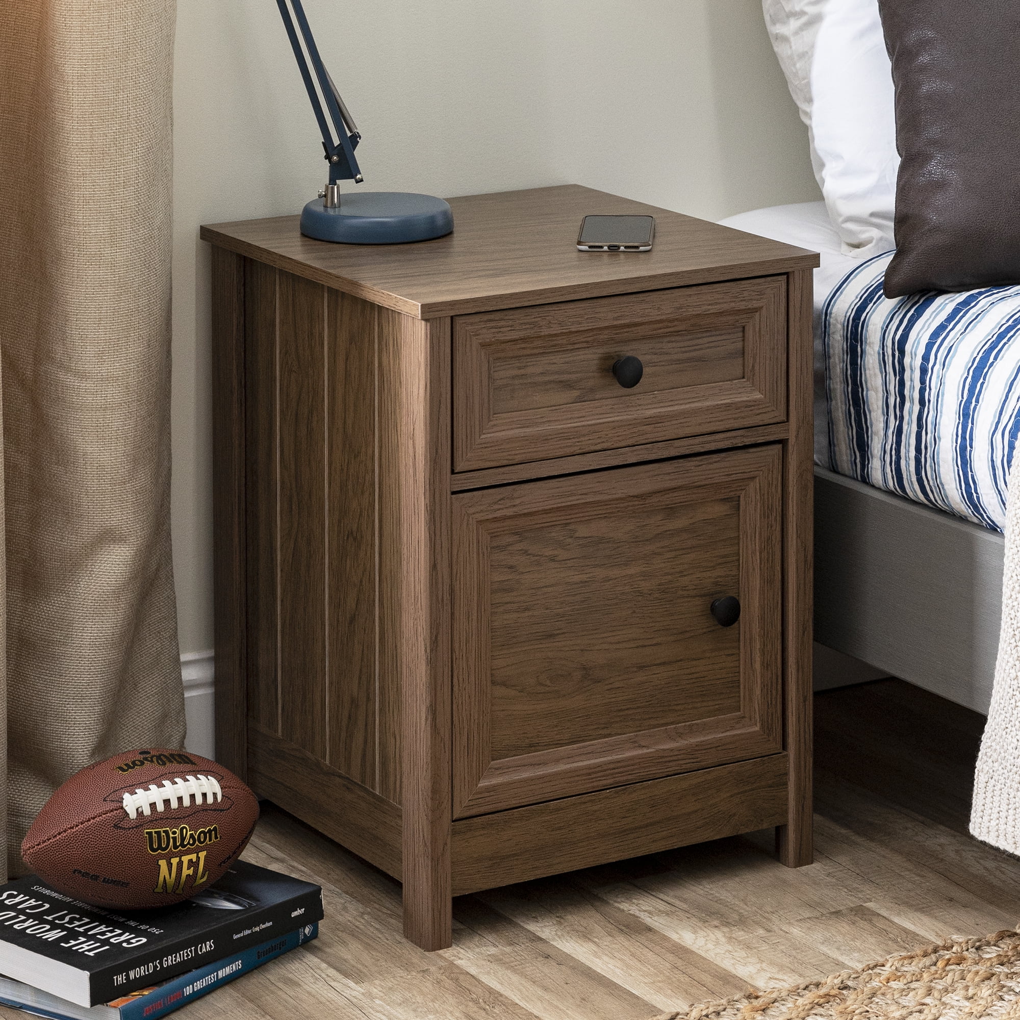 Free Shipping! Manor Park Classic Transitional Nightstand with Drawer ...
