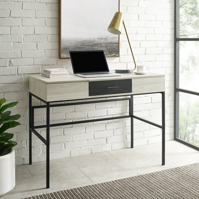 Manor Park Modern Lift Top Tablet Holder Writing Desk, Dark Walnut ...