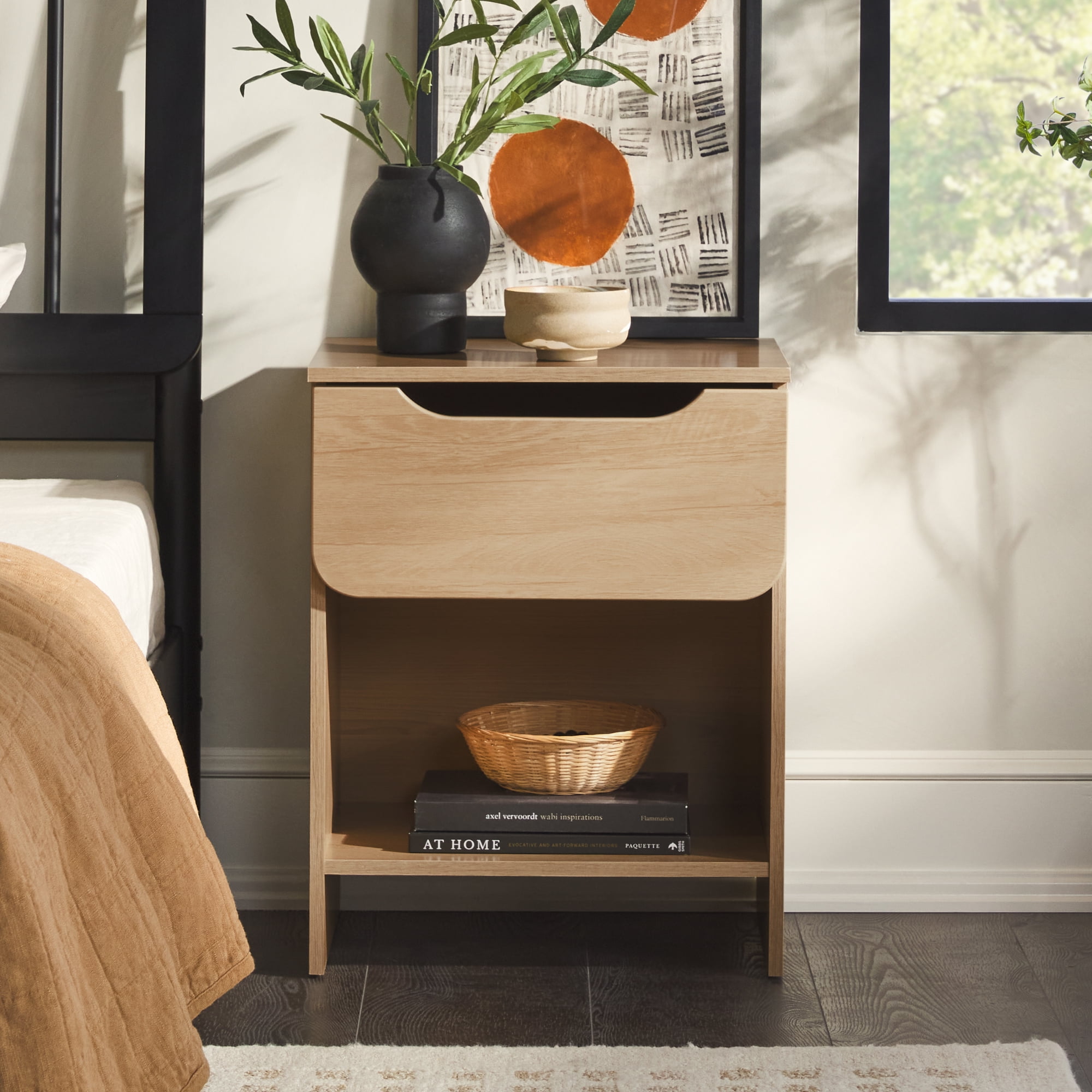 Free Shipping! Manor Park Modern Scandi Nightstand with Drawer and ...