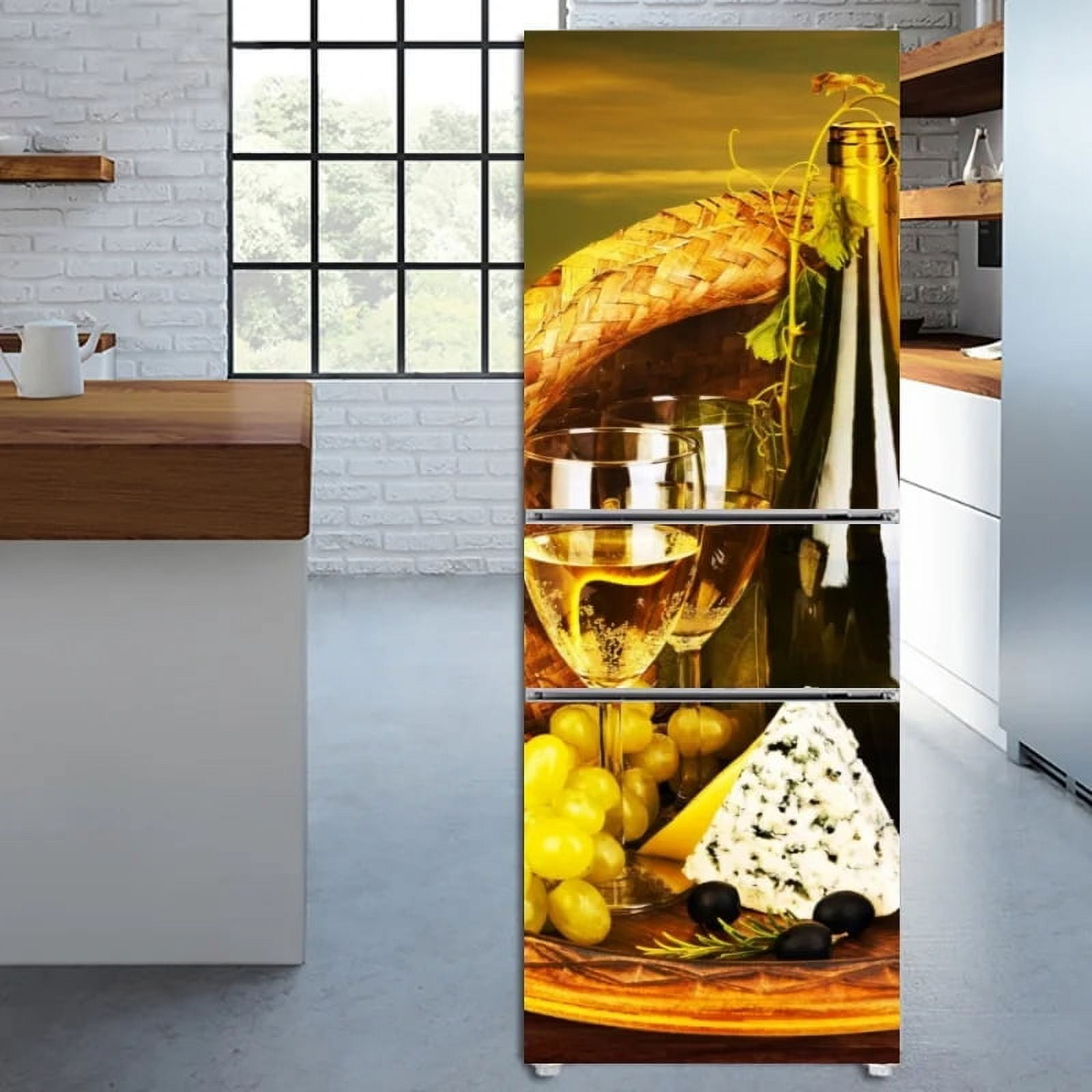 Manor Wine Refrigerator Stickers Decorative Waterproof Removable Fridge ...