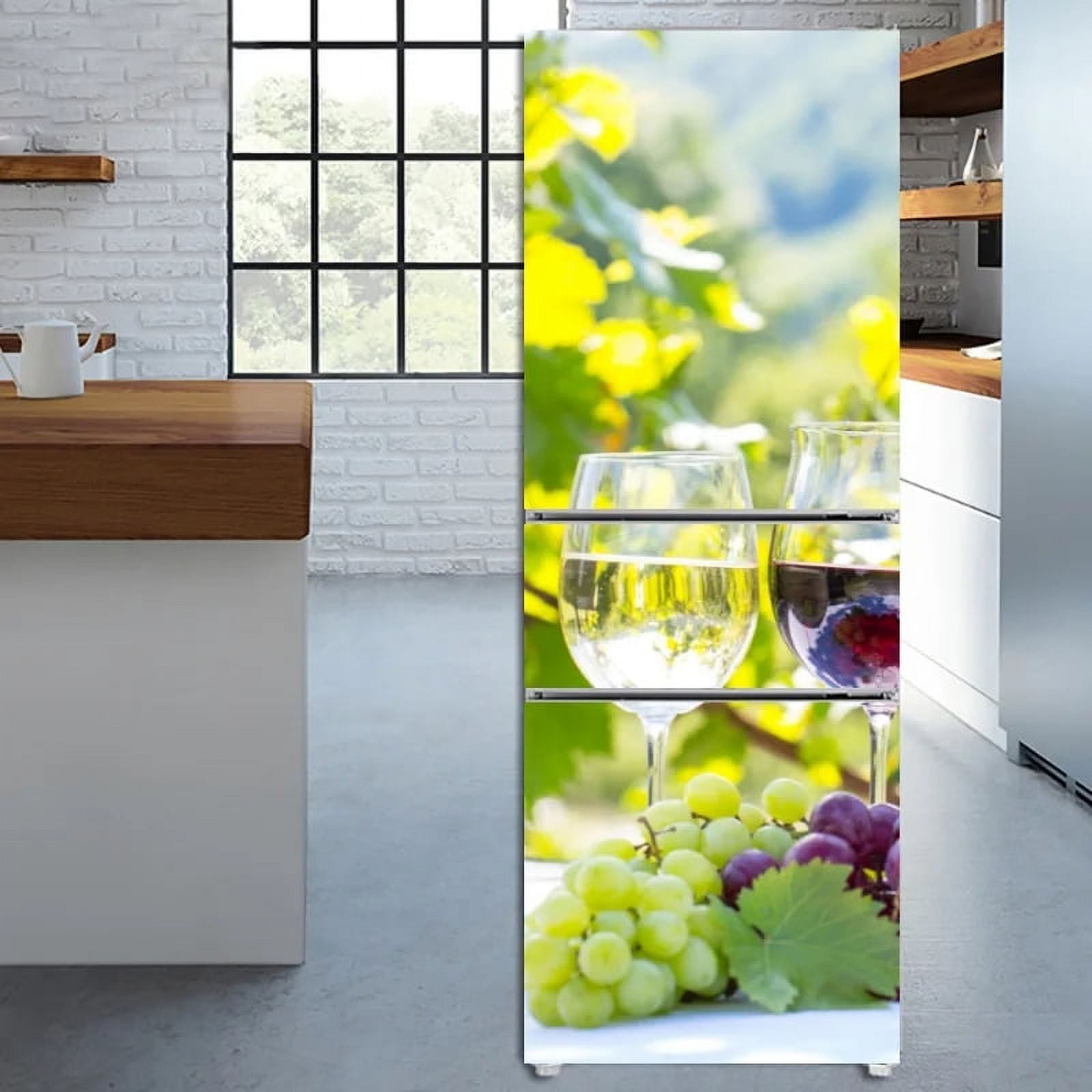 Manor Wine Refrigerator Stickers Decorative Waterproof Removable Fridge ...