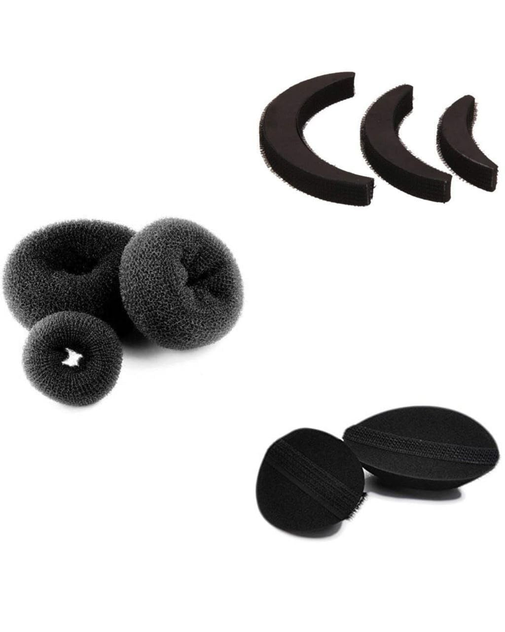 Manrav Hair Puff Up Banana Bumpit Maker Donut Magic Bun Hair Styling ...