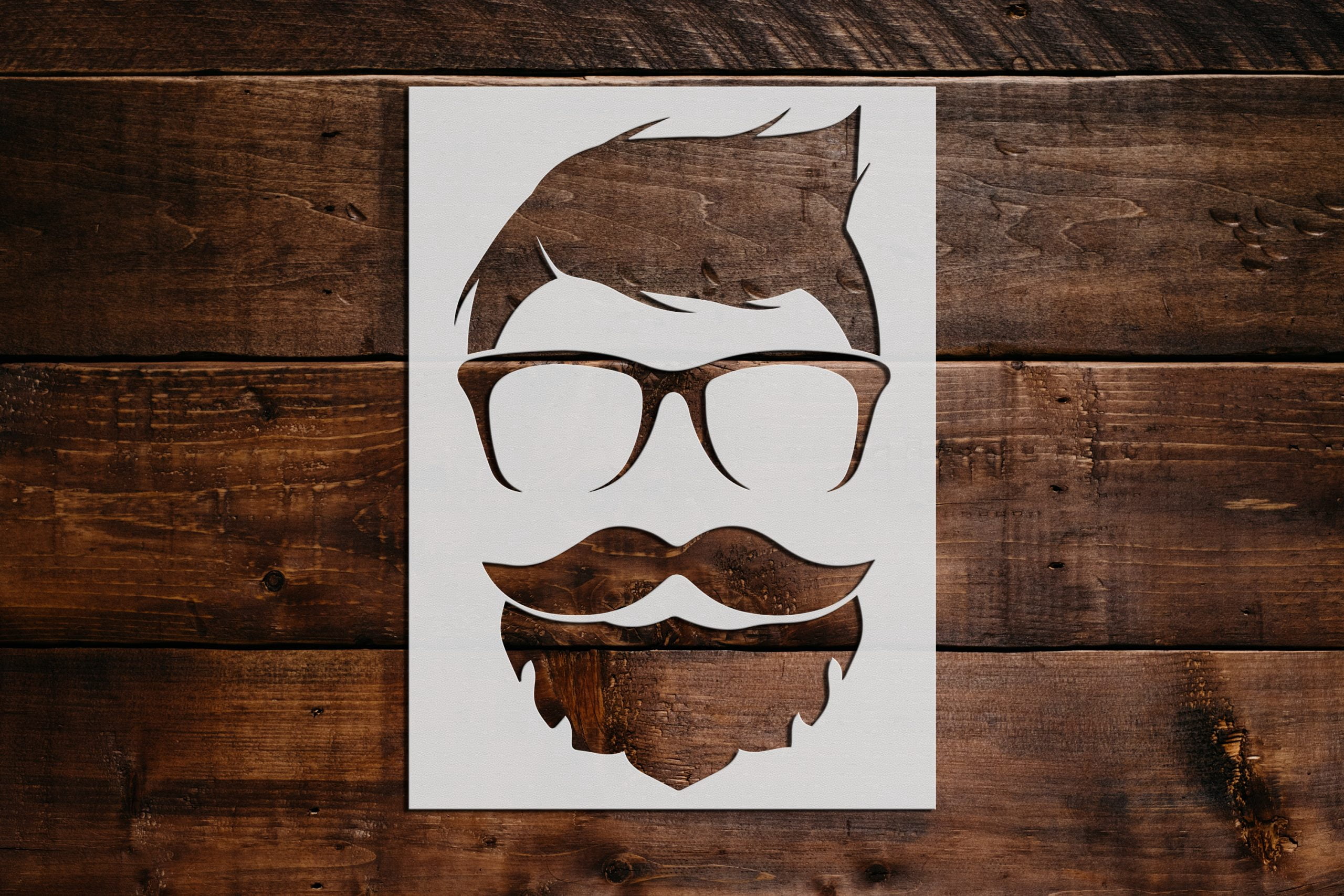 Mans Face Stencil - Art and Wall Stencil (24"x36") - Walmart.com