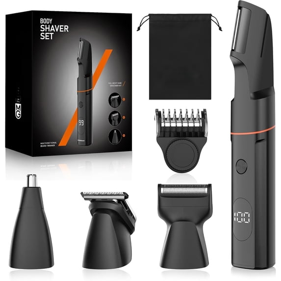 Manscape Hair Trimmer for Men, Pubic, Groin & Ball , No-Nick Mens Kit ...