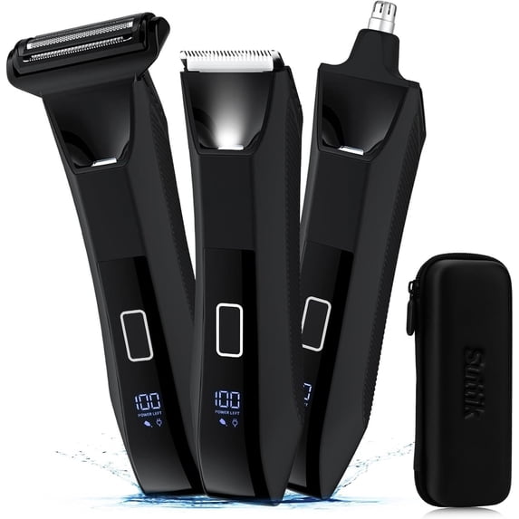 Manscape and Ball Trimmer for Men, Pubic Groin & Nose Hair Trimmer ...