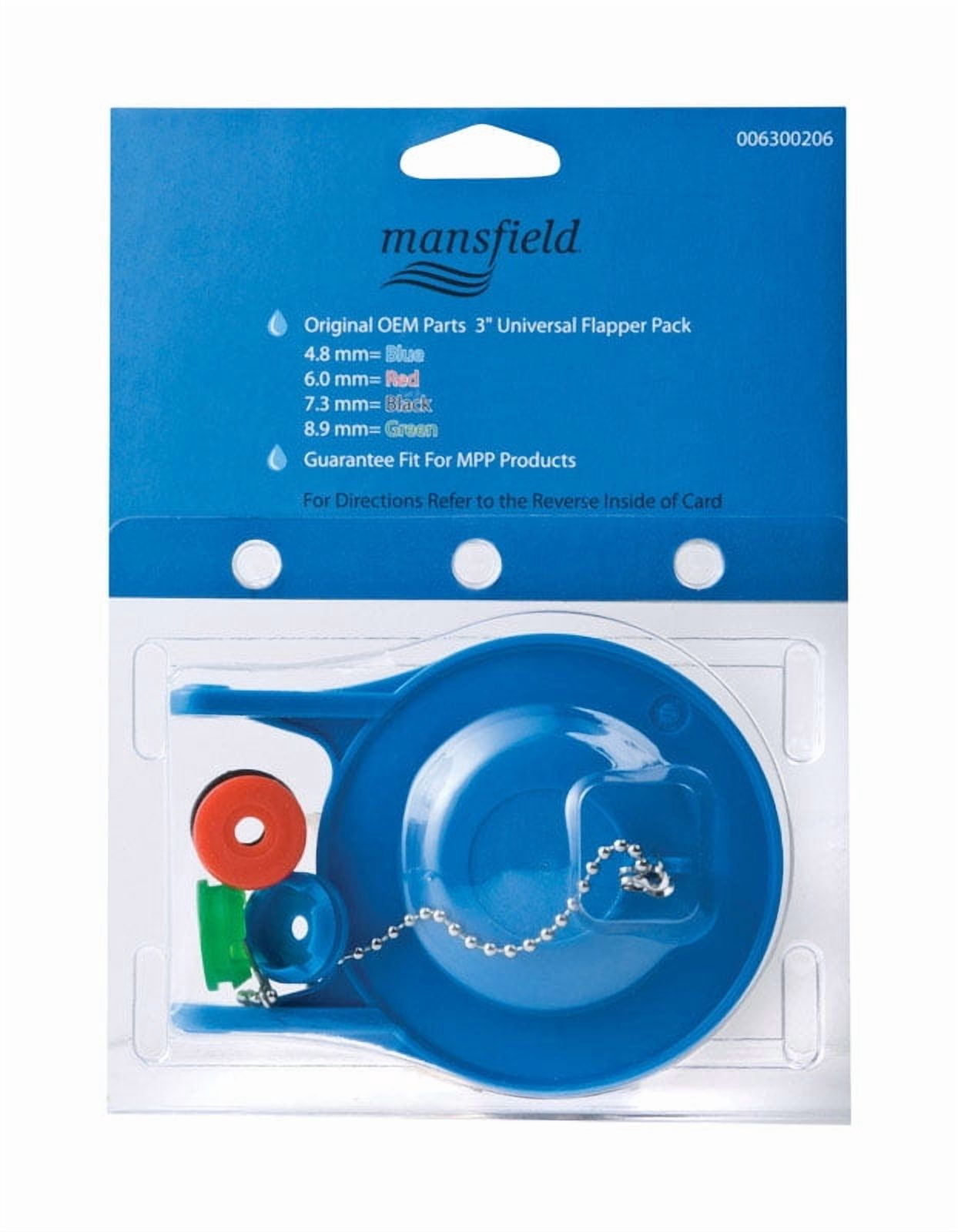 Mansfield, Toilet Flapper, 3 inch, Universal Replacement Blue - Walmart.com