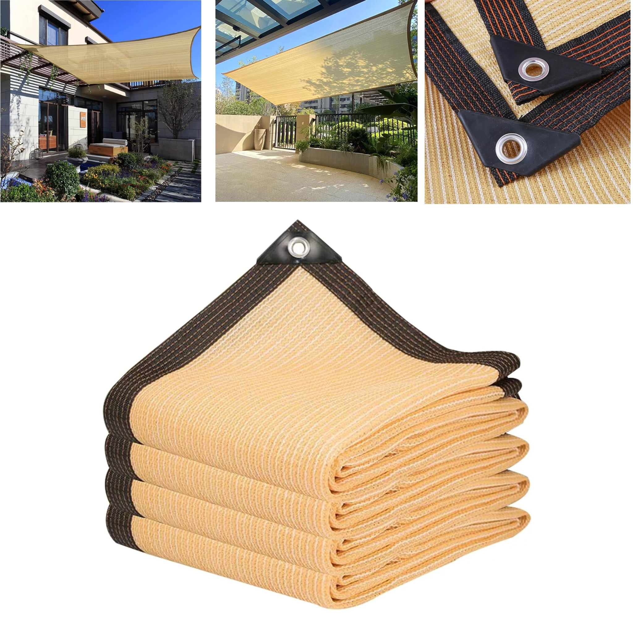 Manss Sun Shade Cloth, Shade Cloth with Grommets, Garden Shade Cloth ...