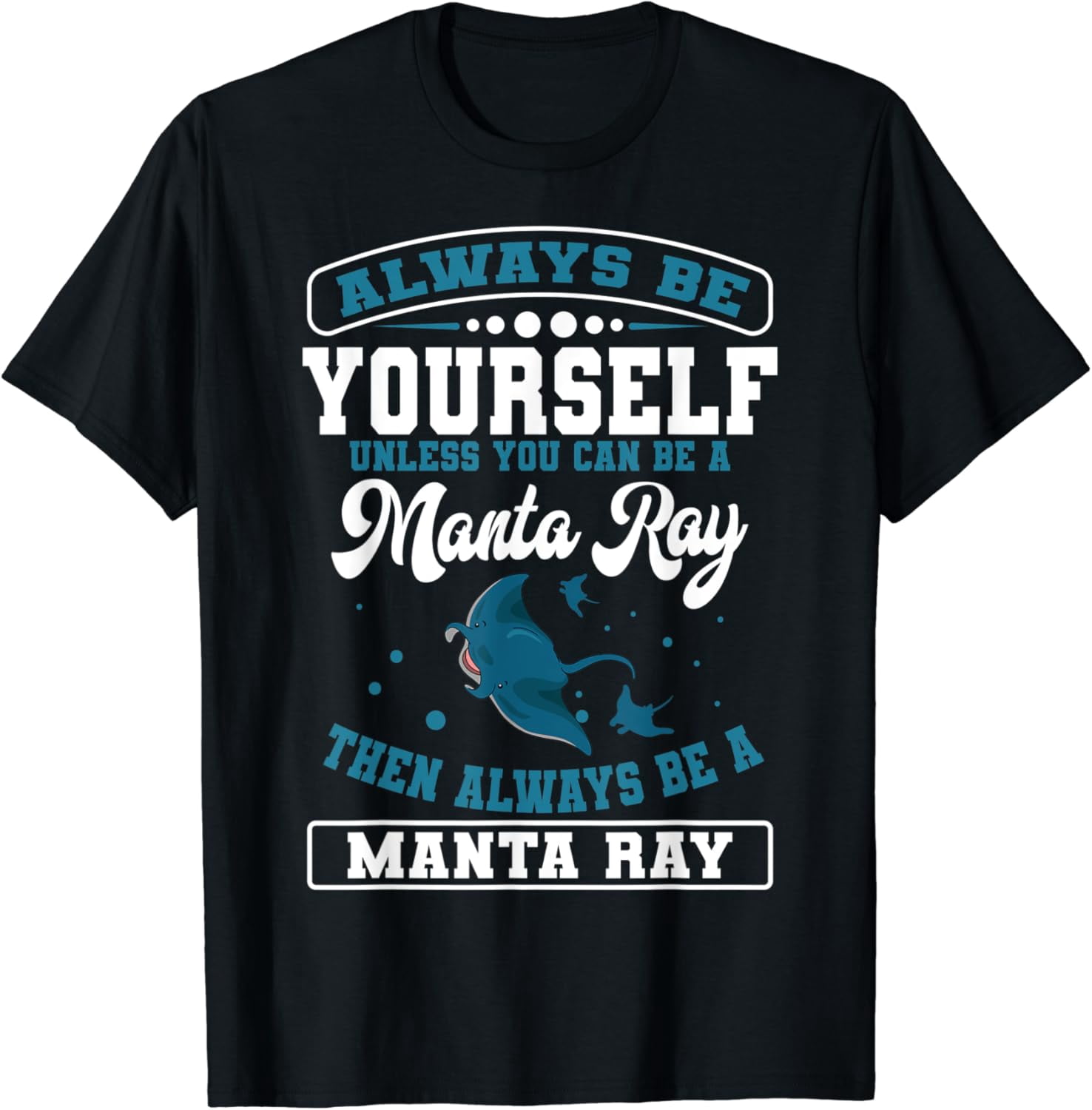 Manta Ray Fish Stingray Mantas Ocean Biologist T-Shirt - Walmart.com