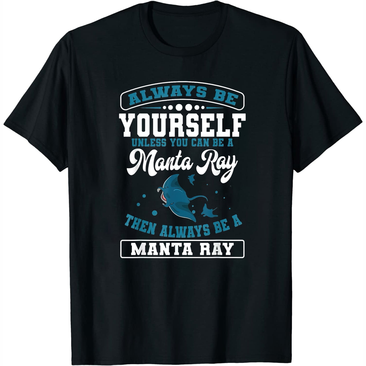Manta Ray Fish Stingray Mantas Ocean Biologist T-Shirt - Walmart.com