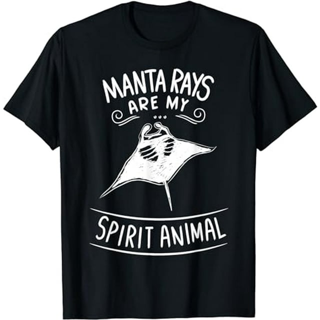 Manta Rays Are My Spirit Animals Scuba Diver Gift Manta Ray T-Shirt ...