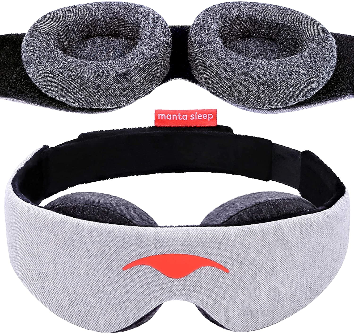 Manta Sleep Mask - 100% Blackout Eye Mask - Zero Eye Pressure ...