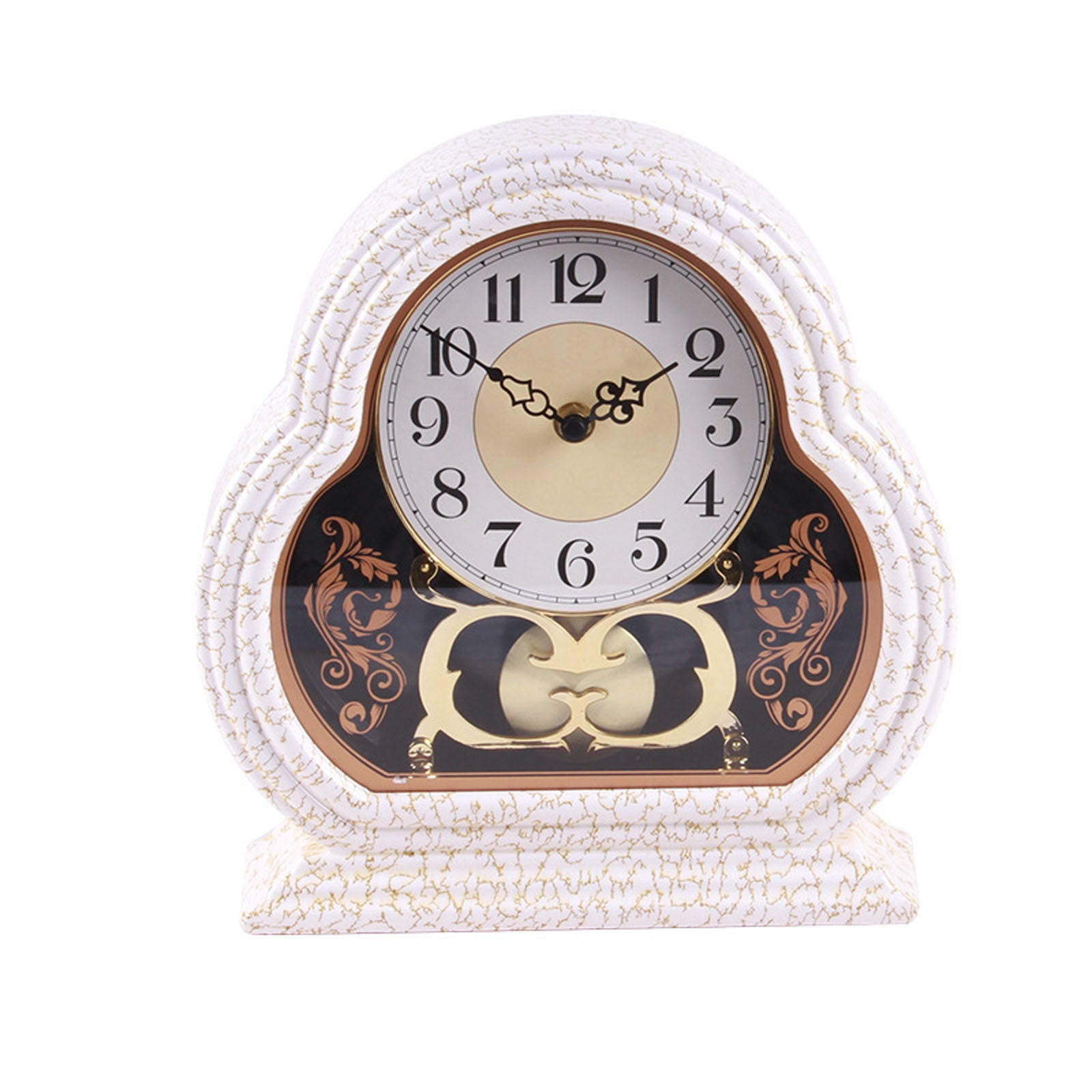 Mantel Clock With Silent Movement,Antique Style, Battery Powered ...