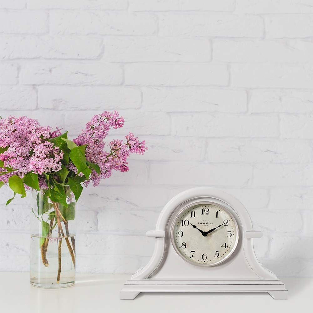 Mantel Clock Vintage Farmhouse Series, Napoleon Desk & Shelf Clock, 13 ...