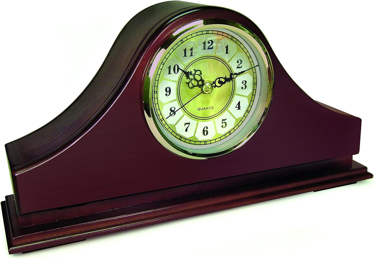 Mantel Concealment Gun Clock, Mahogany, One Size - Walmart.com