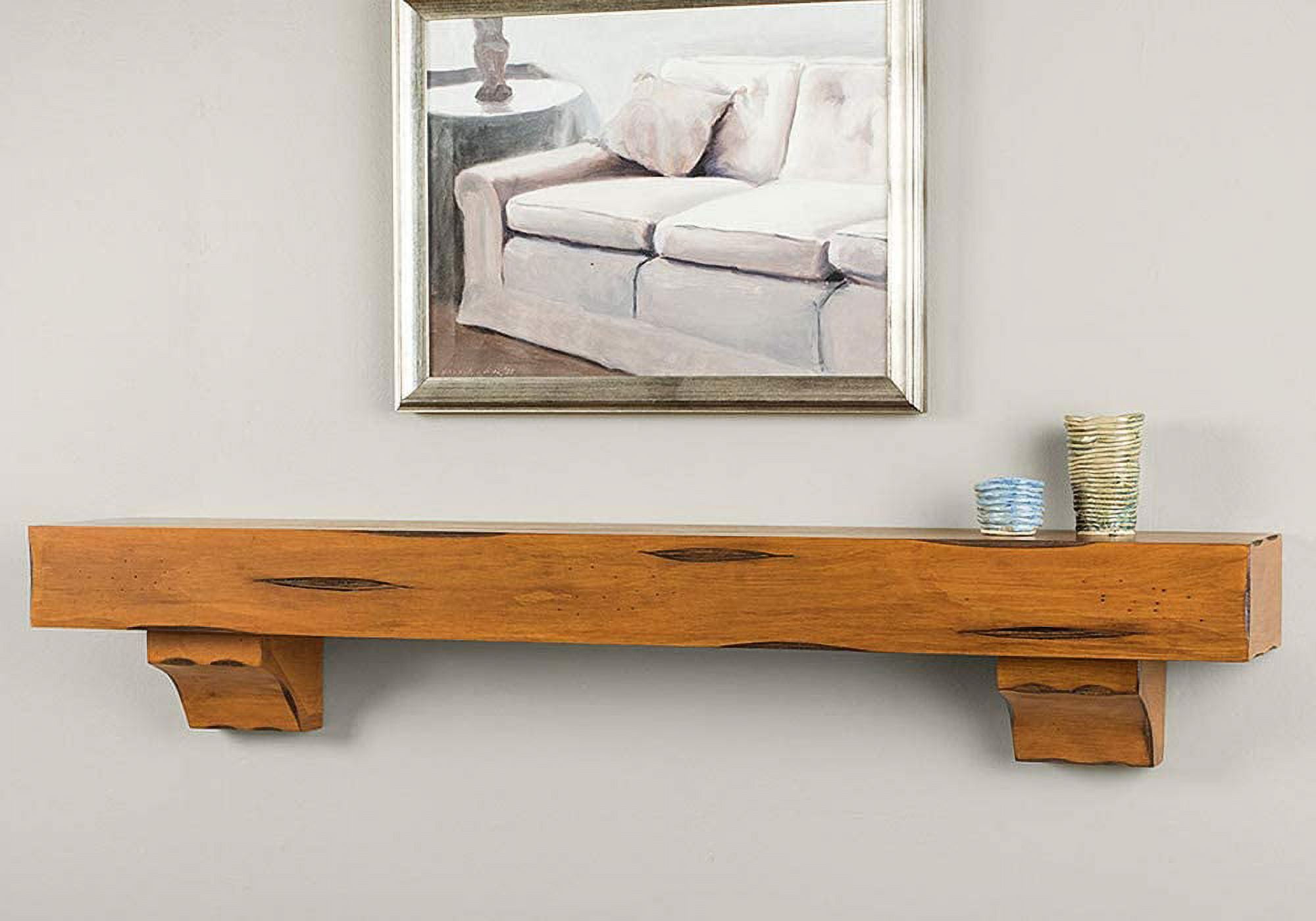 Mantels Direct Breckenridge 48" Rustic Distressed Wood Fireplace Mantel ...