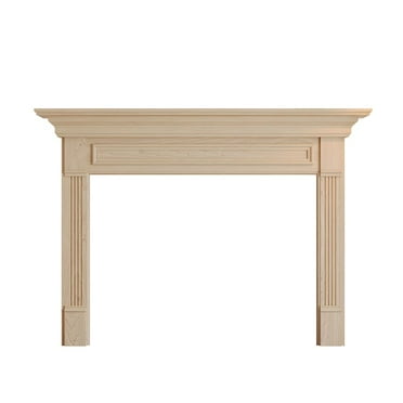 Modern Ember Sabine 56 inch Wood Fireplace Mantel Surround Kit - Mocha ...