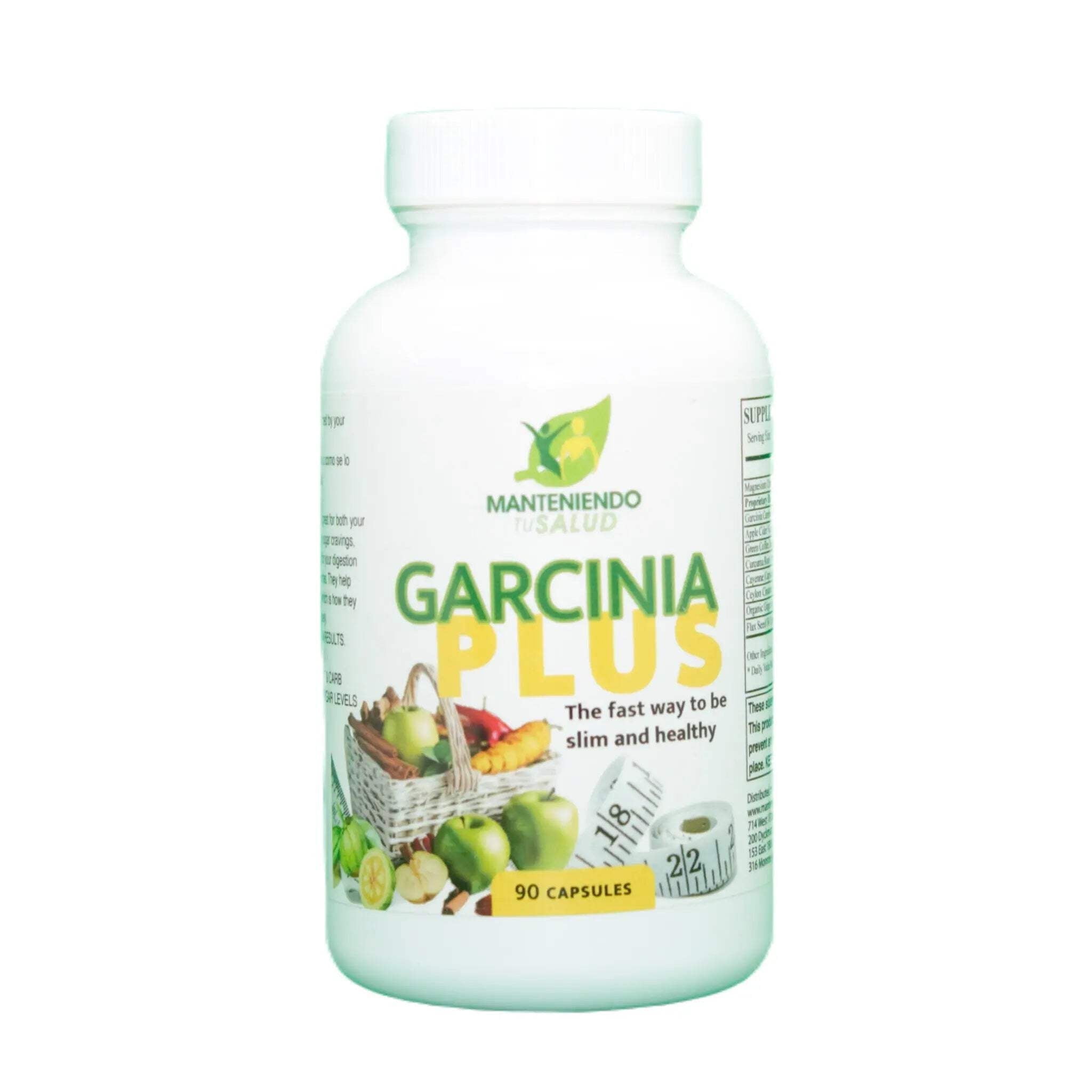 Manteniendo Tu Salud Garcinia Plus, Weight Management, 90 Capsules ...