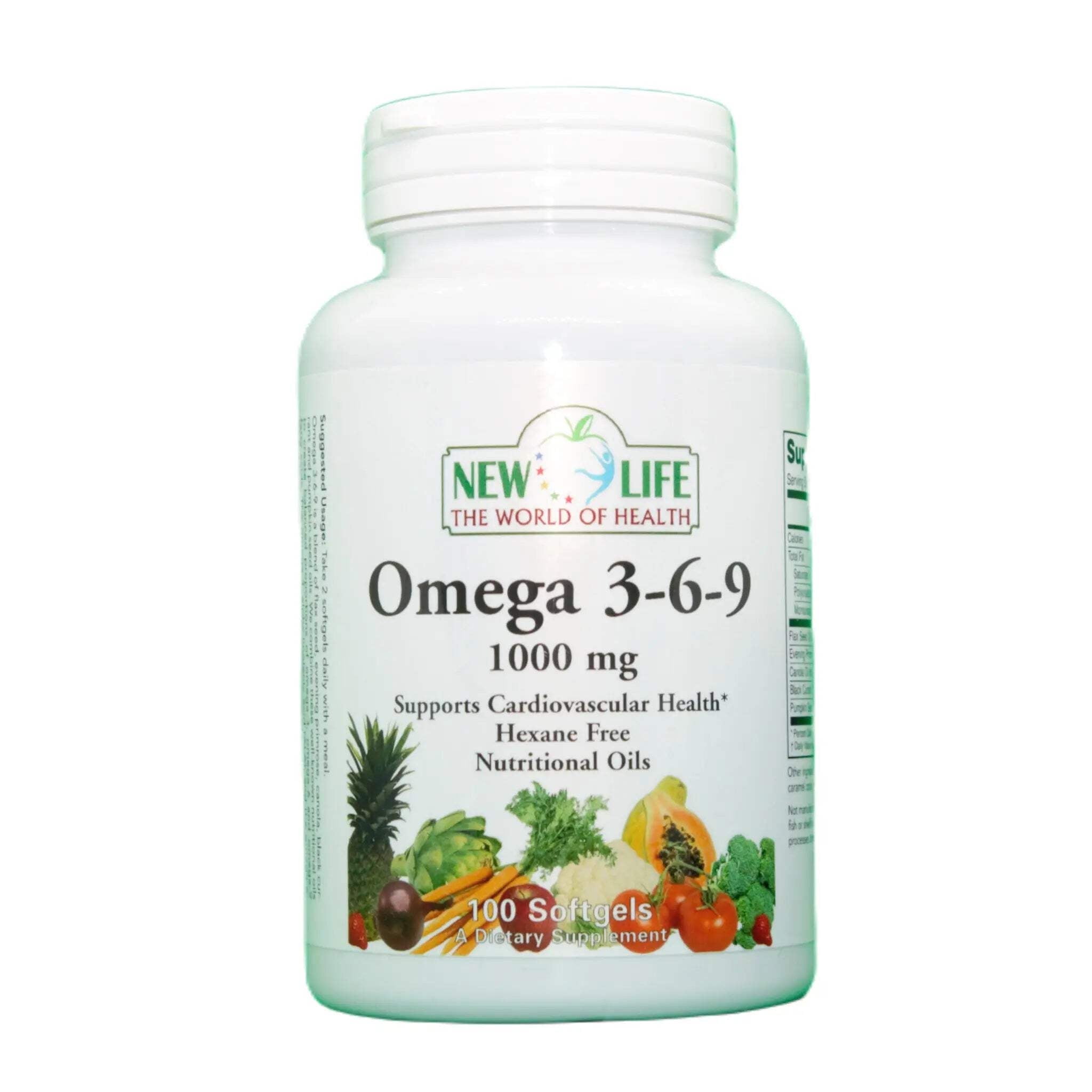 Manteniendo Tu Salud Omega 3-6-9 1000mg, Cardiovascular Support, Fatty Acid, 100 Softgels ...