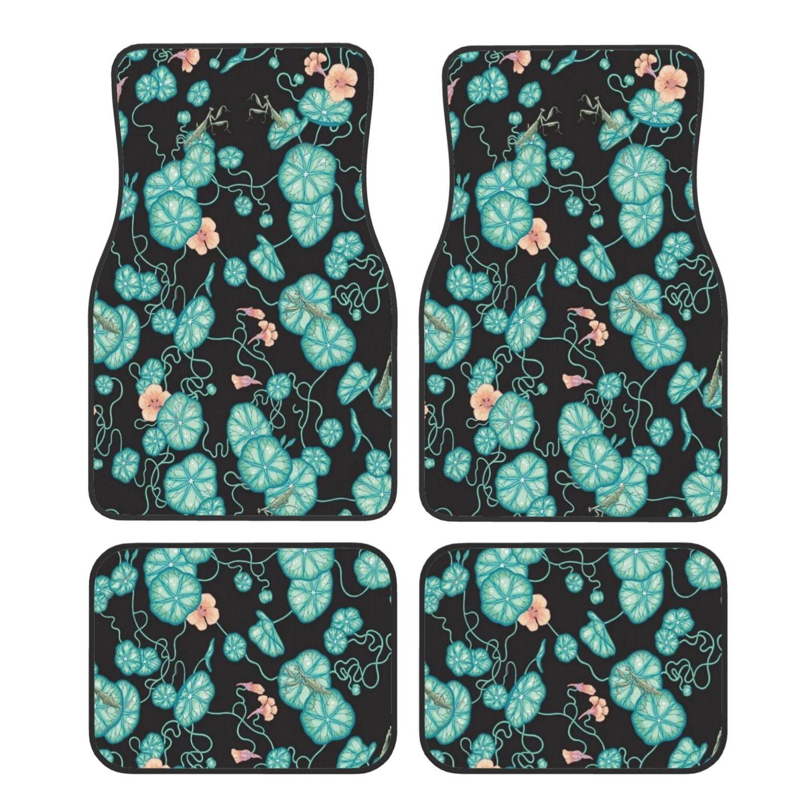 Mantises and Indian cress Floor Car Mat Universal Fit Car Floor Mats ...