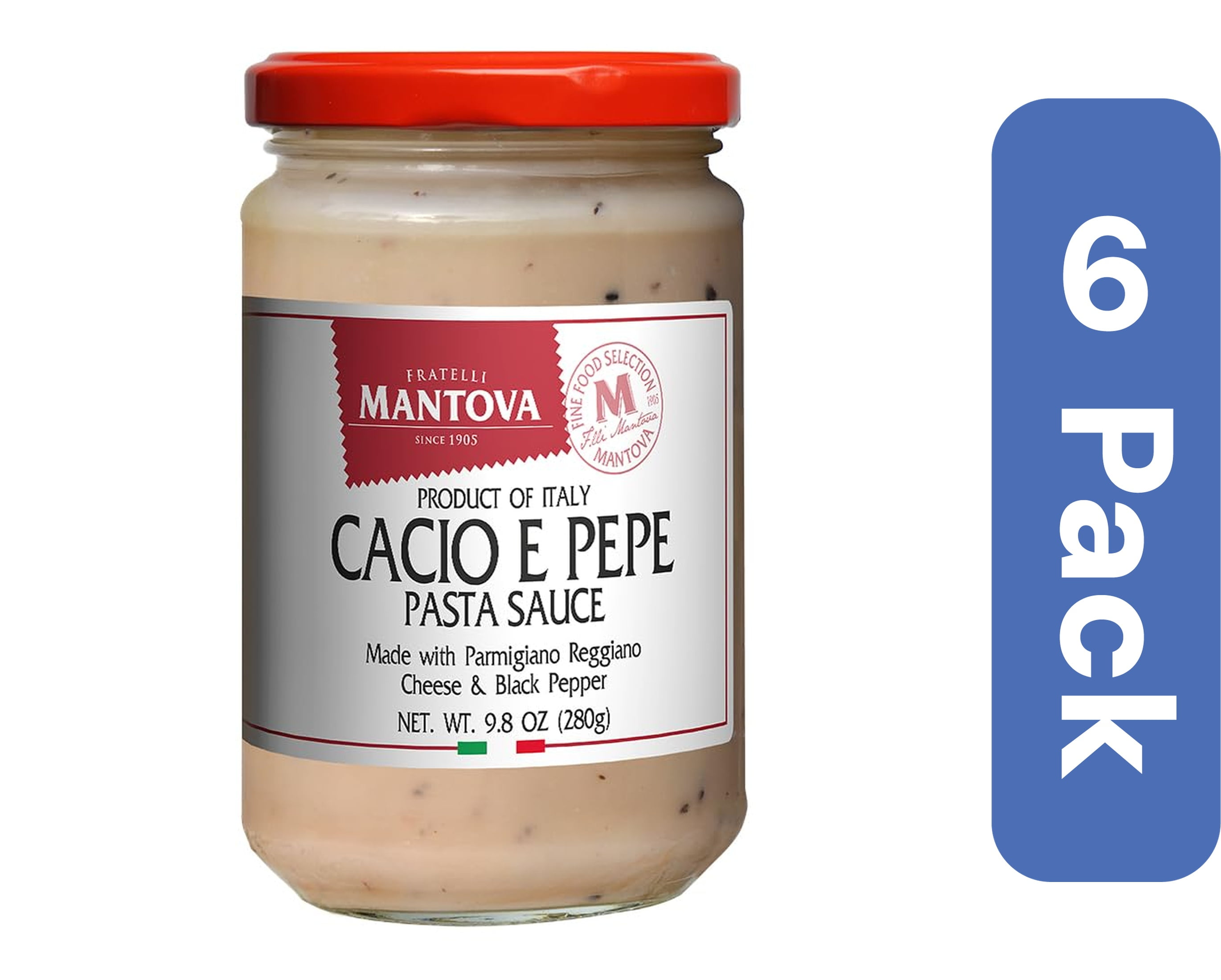 Mantova Cacio e Pepe Prime Pepper Sauce 9.8 oz (Pack Of 6) - Walmart.com