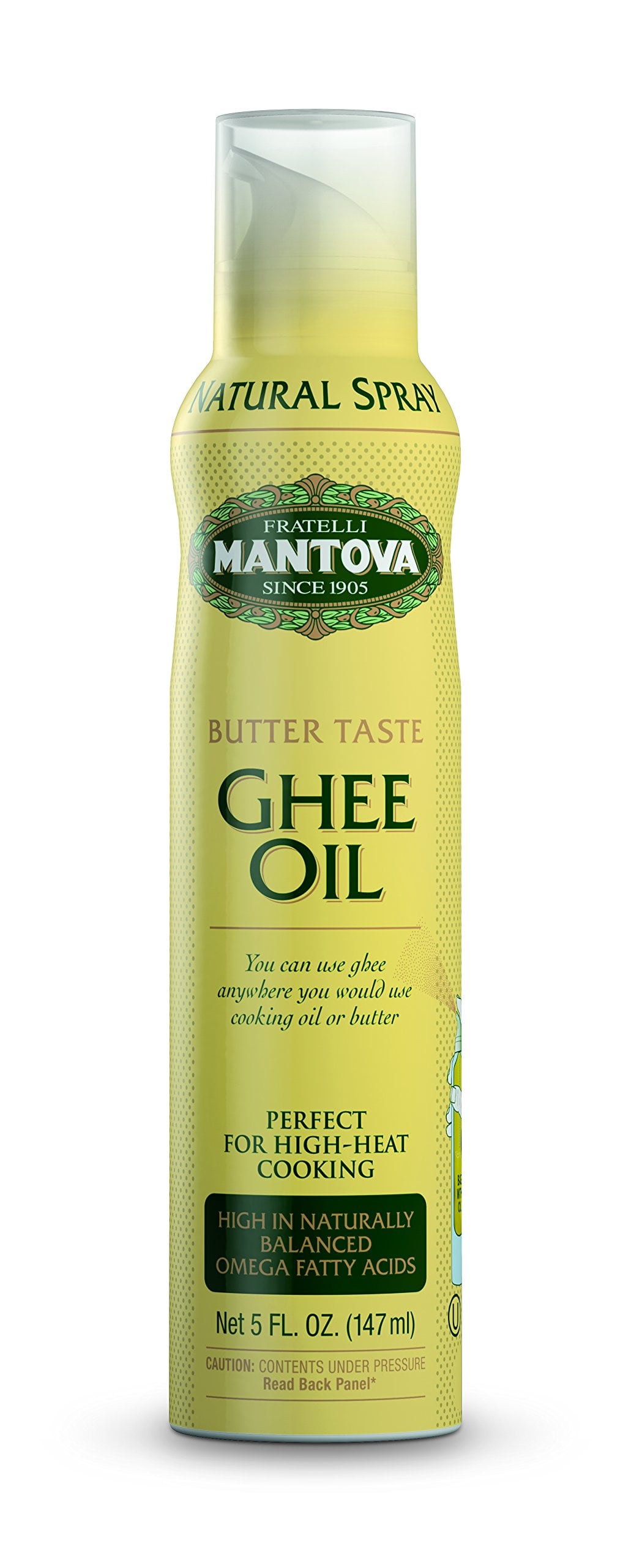Mantova Ghee Butter Spray IEF31 with Olive Oil Avocado Oil - High in ...