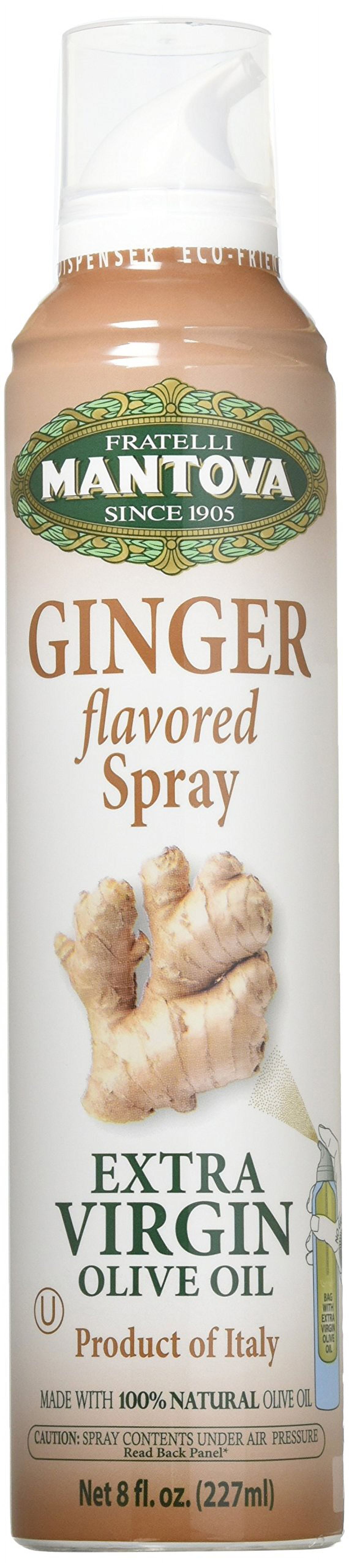 Mantova Ginger Flavored Extra Virgin Olive Oil Spray, Heart-Healthy ...