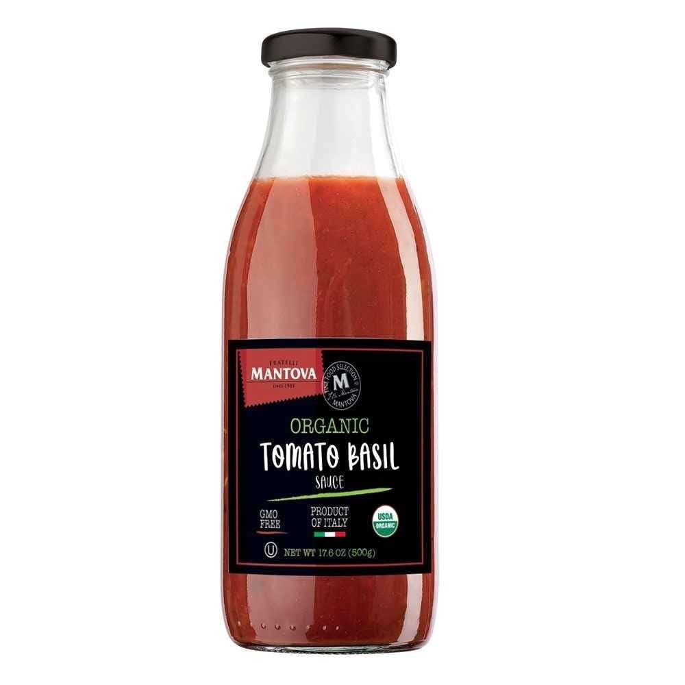 Mantova Organic Basil Pasta Sauce, 17.6 oz (Pack of 2) - Walmart.com