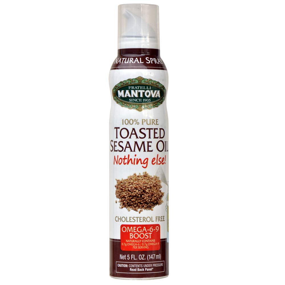 Mantova Toasted Sesame Oil, SAF21 100% Pure Cooking Omegas, perfect for ...