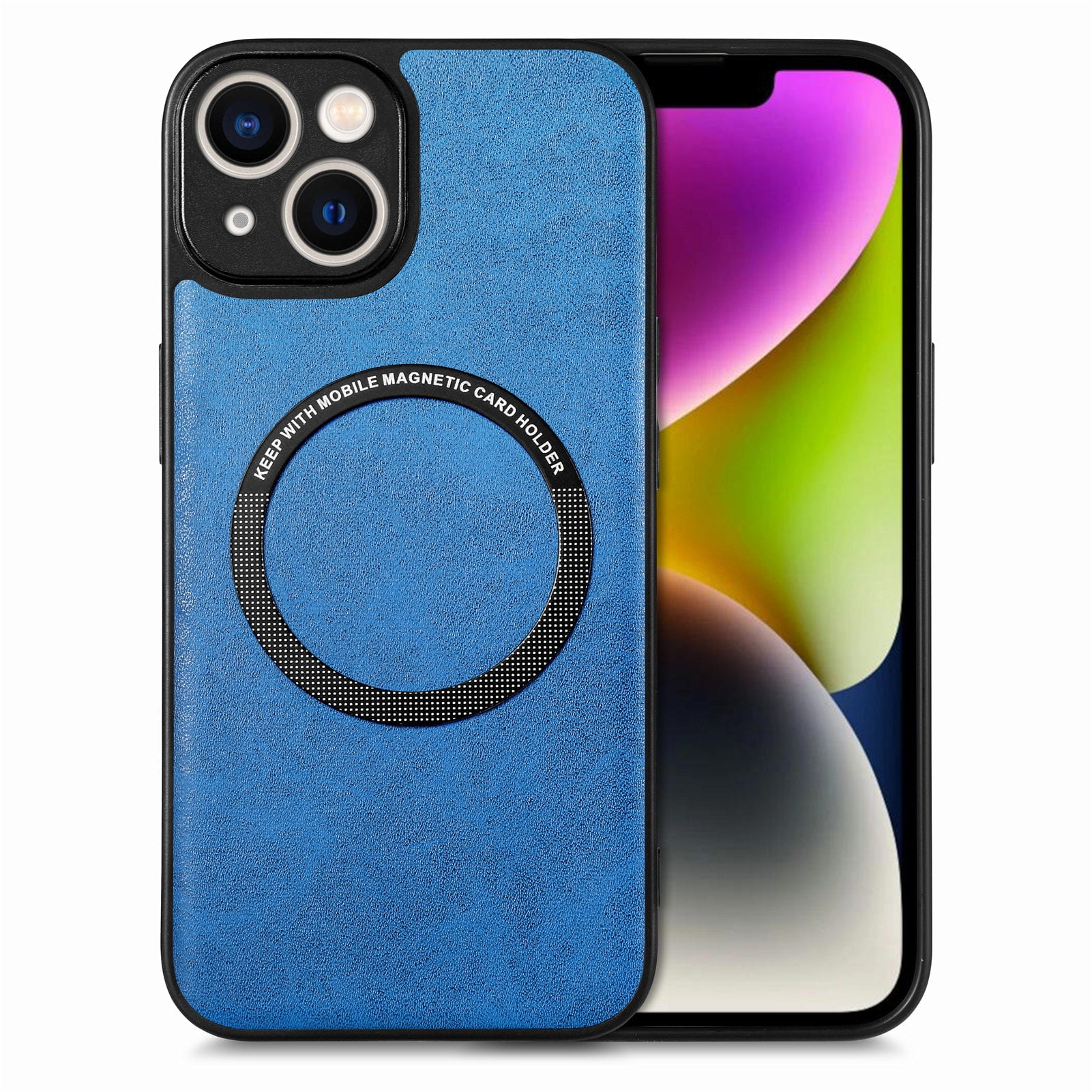 Mantto for Apple iPhone 15 Plus Case,Built-in Magnet Circle Support ...
