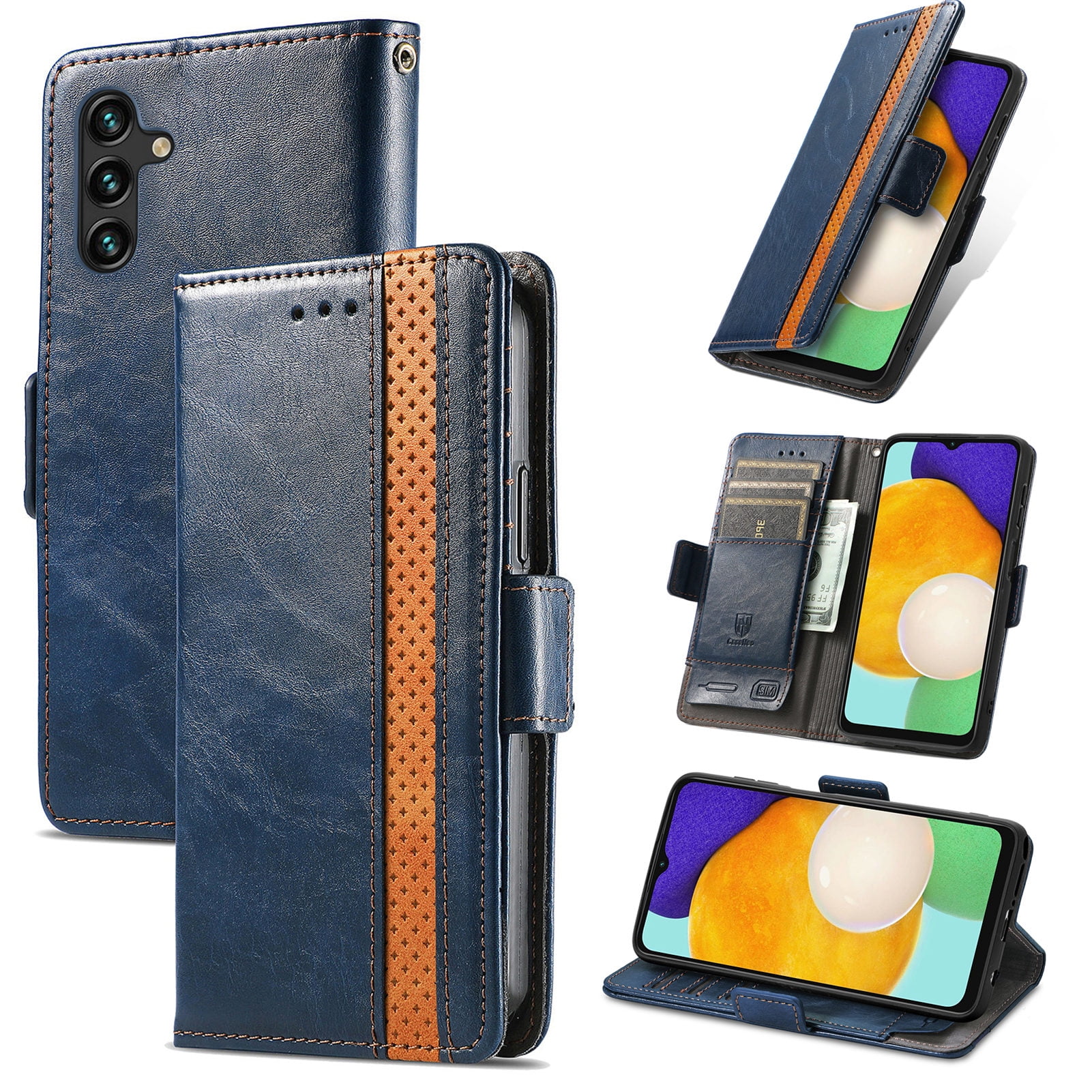 Mantto Case for Samsung Galaxy A13 5G with RFID Blocking Credit Card Holder, Premium PU Leather ...