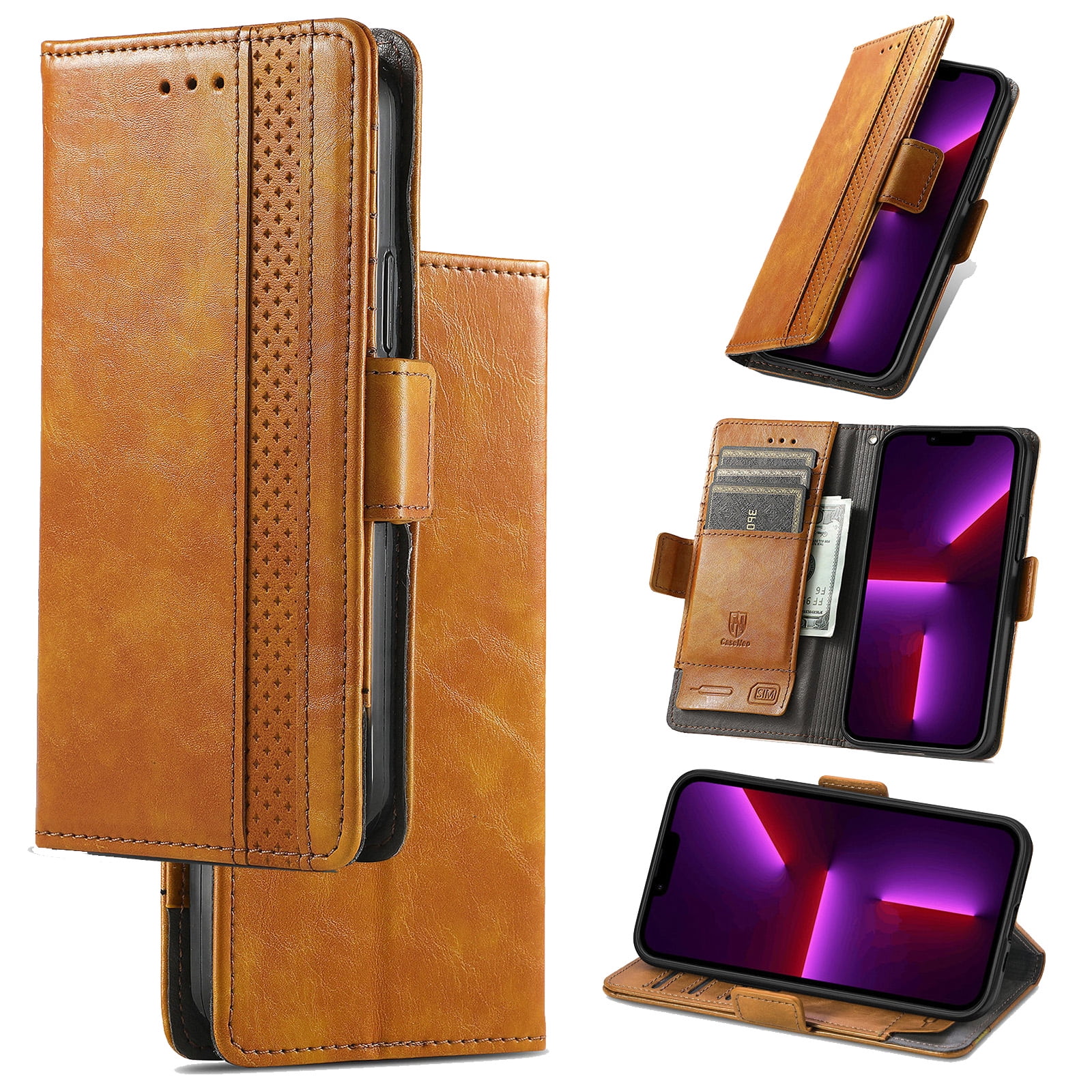 Mantto Case for iPhone 11 with RFID Blocking Credit Card Holder, Premium PU Leather Retro ...